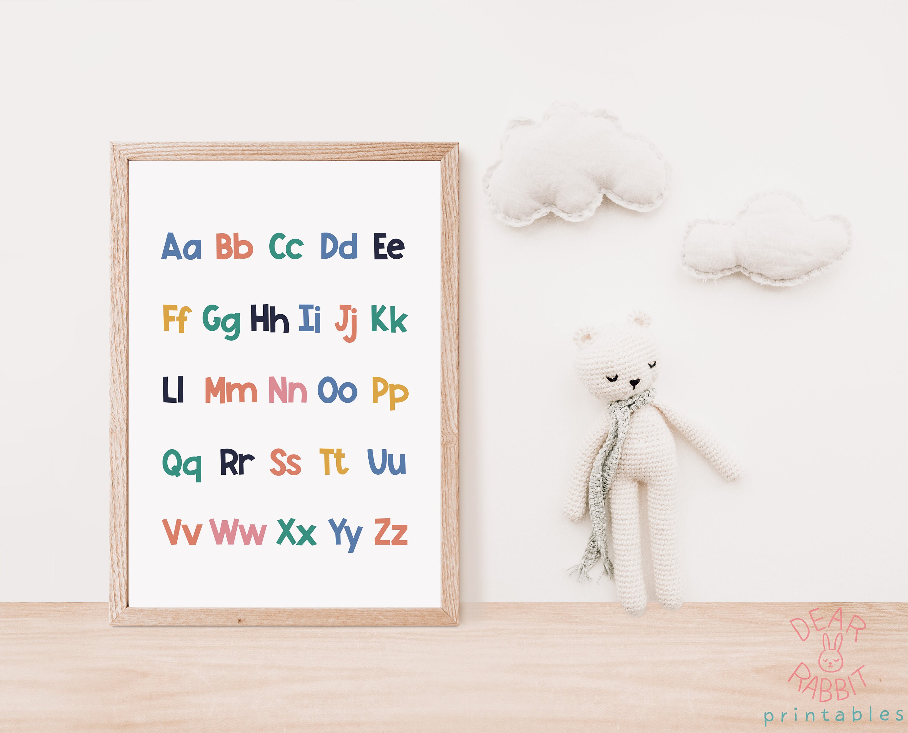 Alphabet Printable, ABC Poster, Alphabet Wall Art, ABC Wall Art, ABC ...