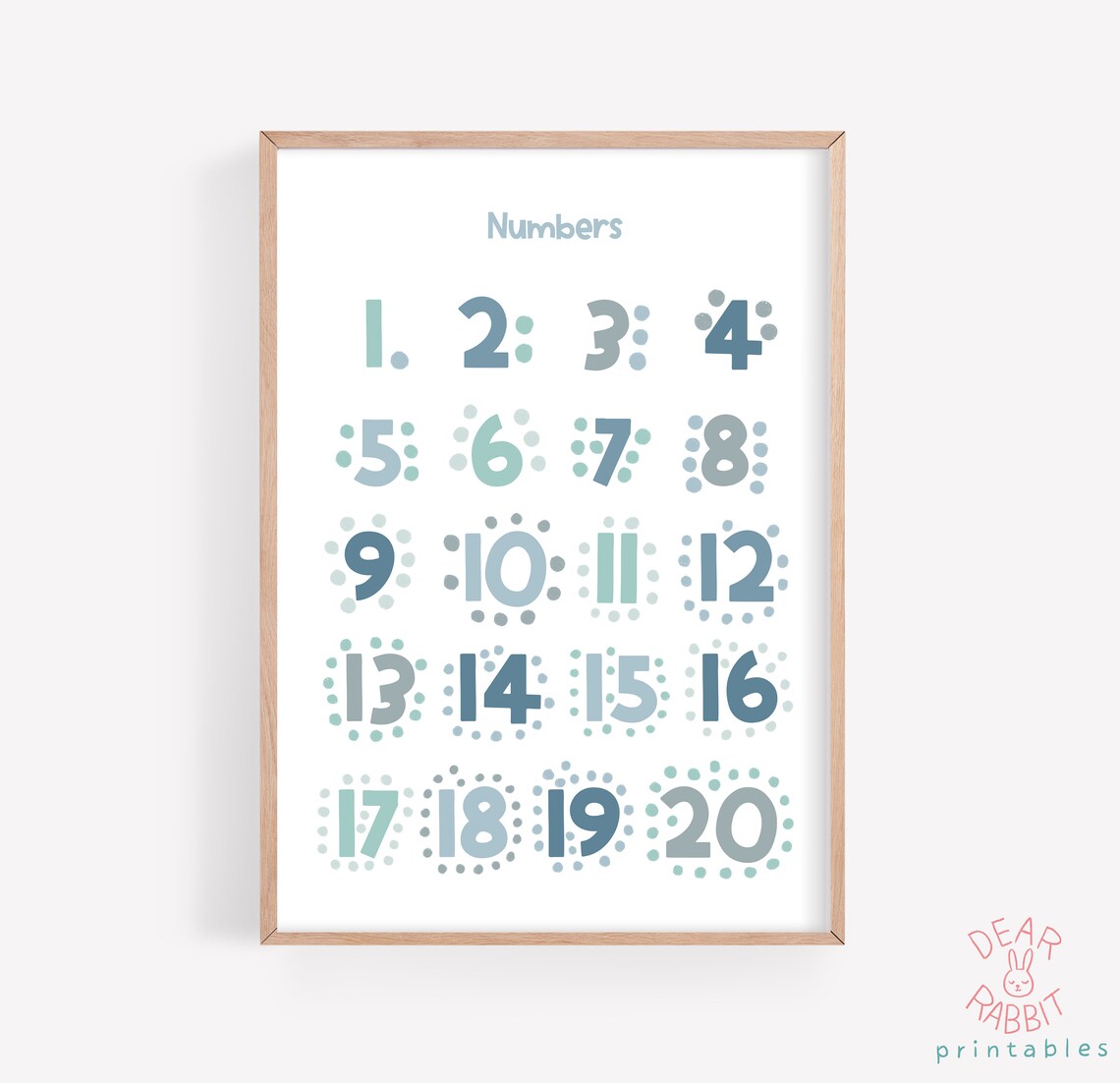 Alphabet Lowercase Poster Numbers and Shapes Days and Months - Etsy