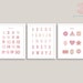 Alphabet Numbers and Shapes,set of 3 Prints Educational Wall Art,kids ...