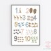 Animal Numbers Print, Nursery Print,counting Poster, Kids Number Poster ...