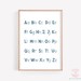 Alphabet Printable, ABC Poster, Alphabet Wall Art, ABC Wall Art, ABC ...