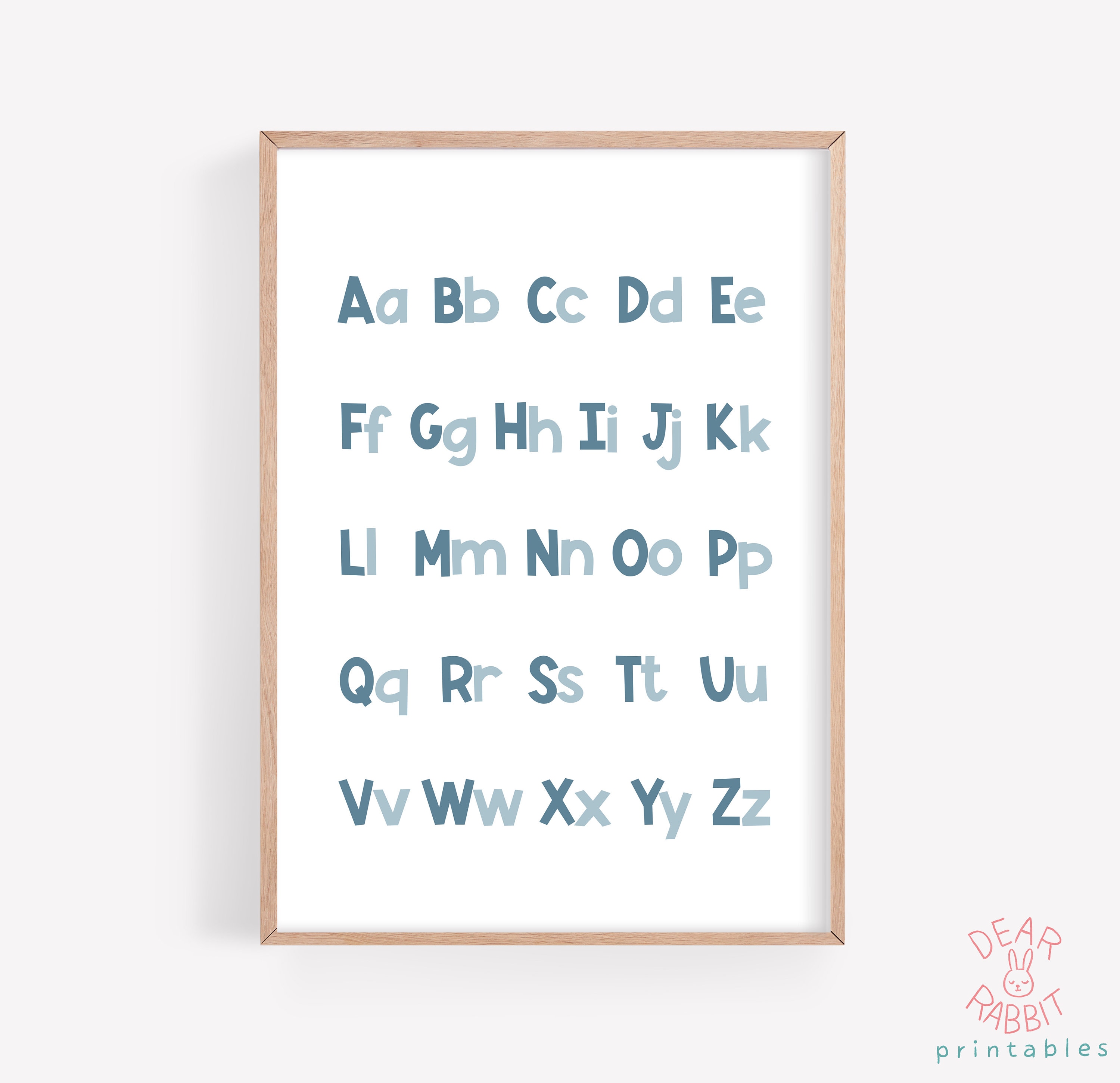 Alphabet Printable, ABC Poster, Alphabet Wall Art, ABC Wall Art, ABC ...