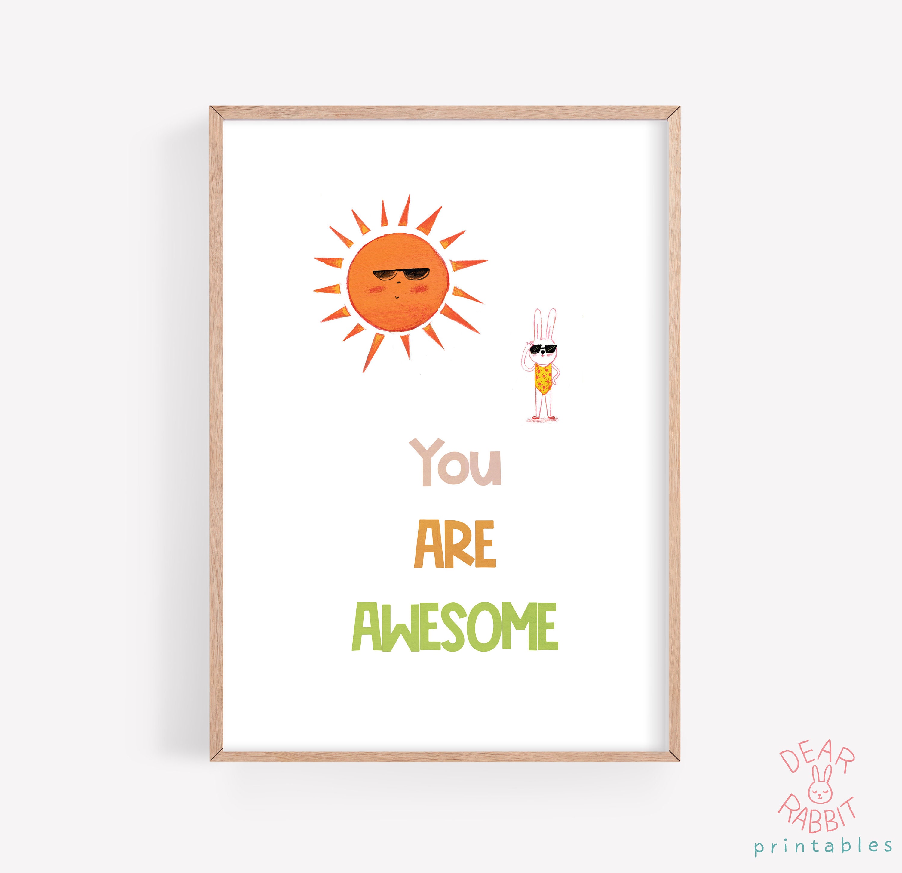 You Are Awesome Printable,nursery Quote Print,you Are Awesome Sign,kids ...