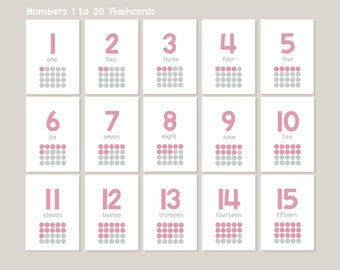 TAGALOG Numbers Flashcards Bundle Full Page Montessori - Etsy