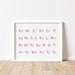 Alphabet Horizontal Printable Poster, Alphabet Wall Art, Lowercase ...