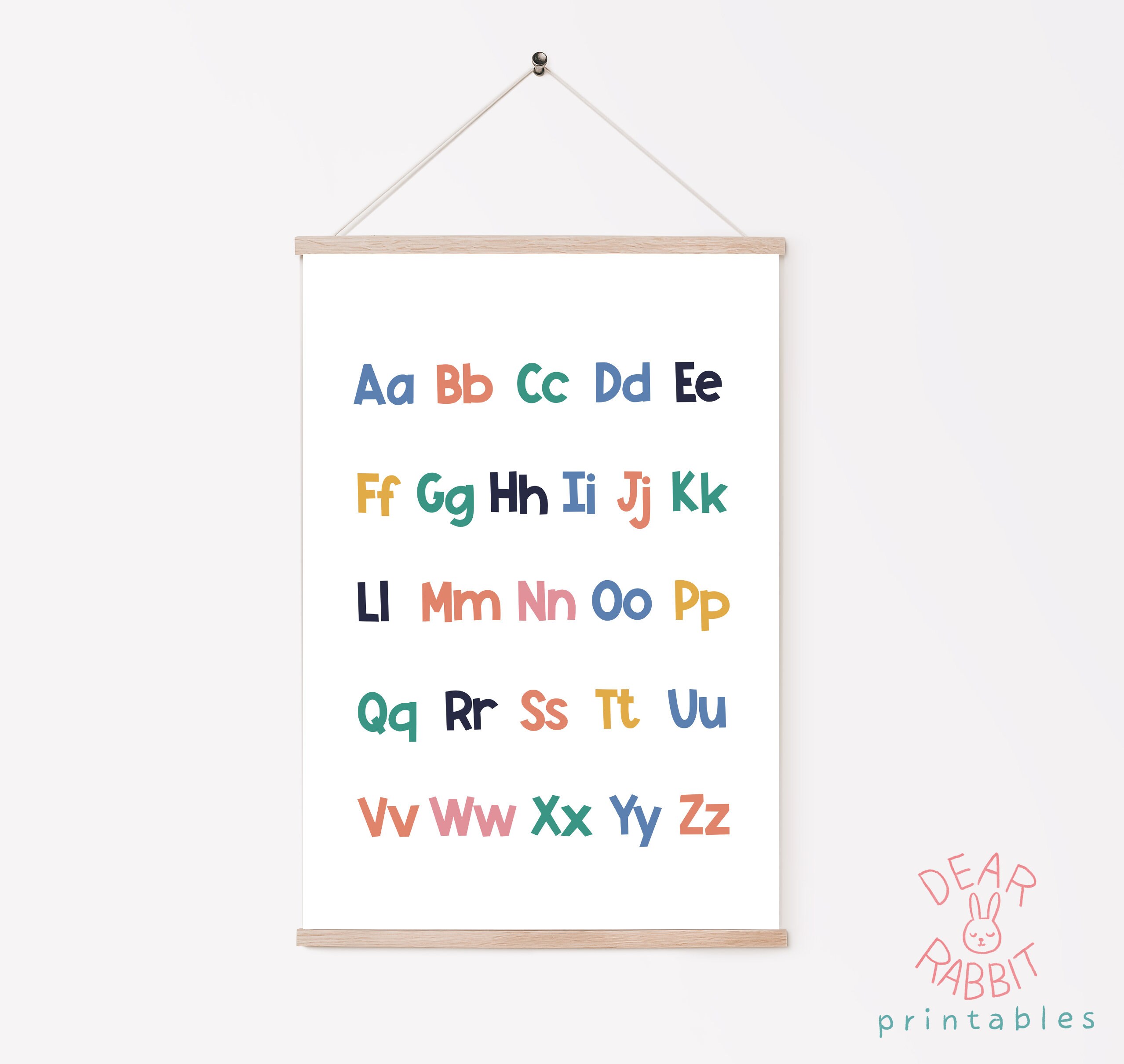 Alphabet Printable, ABC Poster, Alphabet Wall Art, ABC Wall Art, ABC ...
