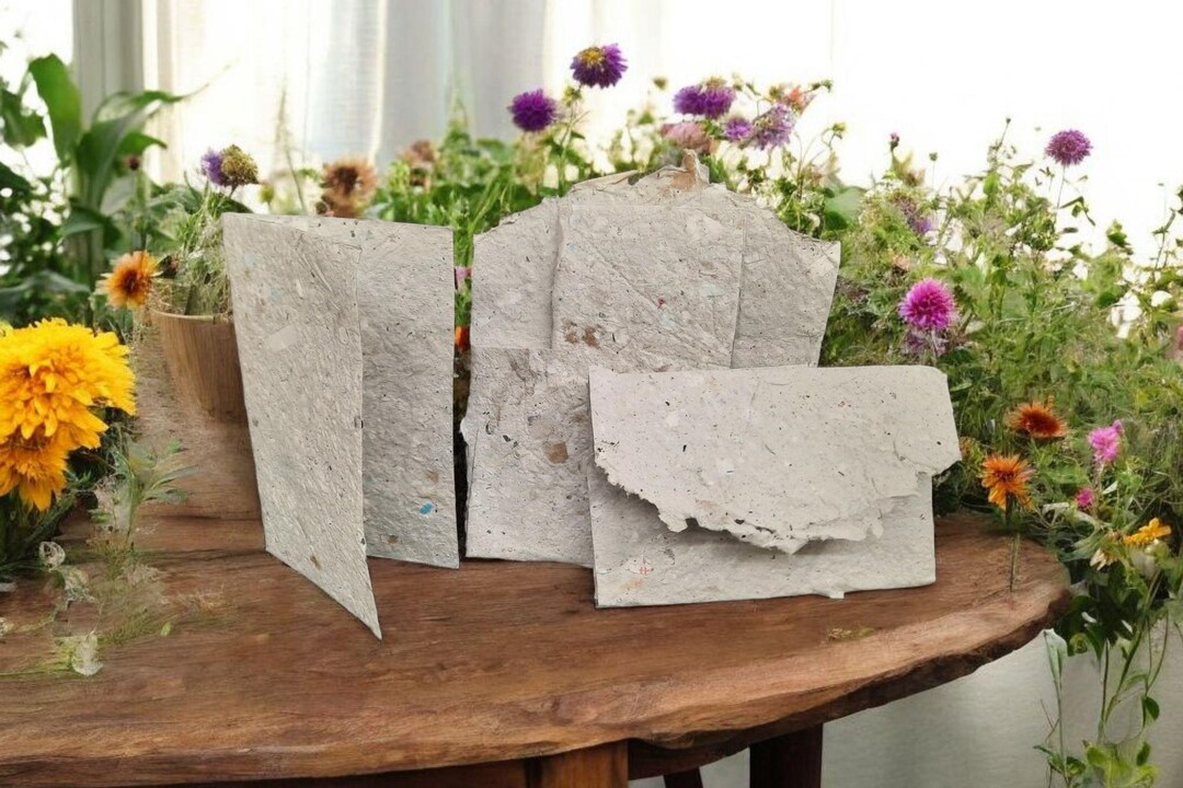 Handmade Plant-able Envelopes and Cards // Handmade Plant Paper - Etsy