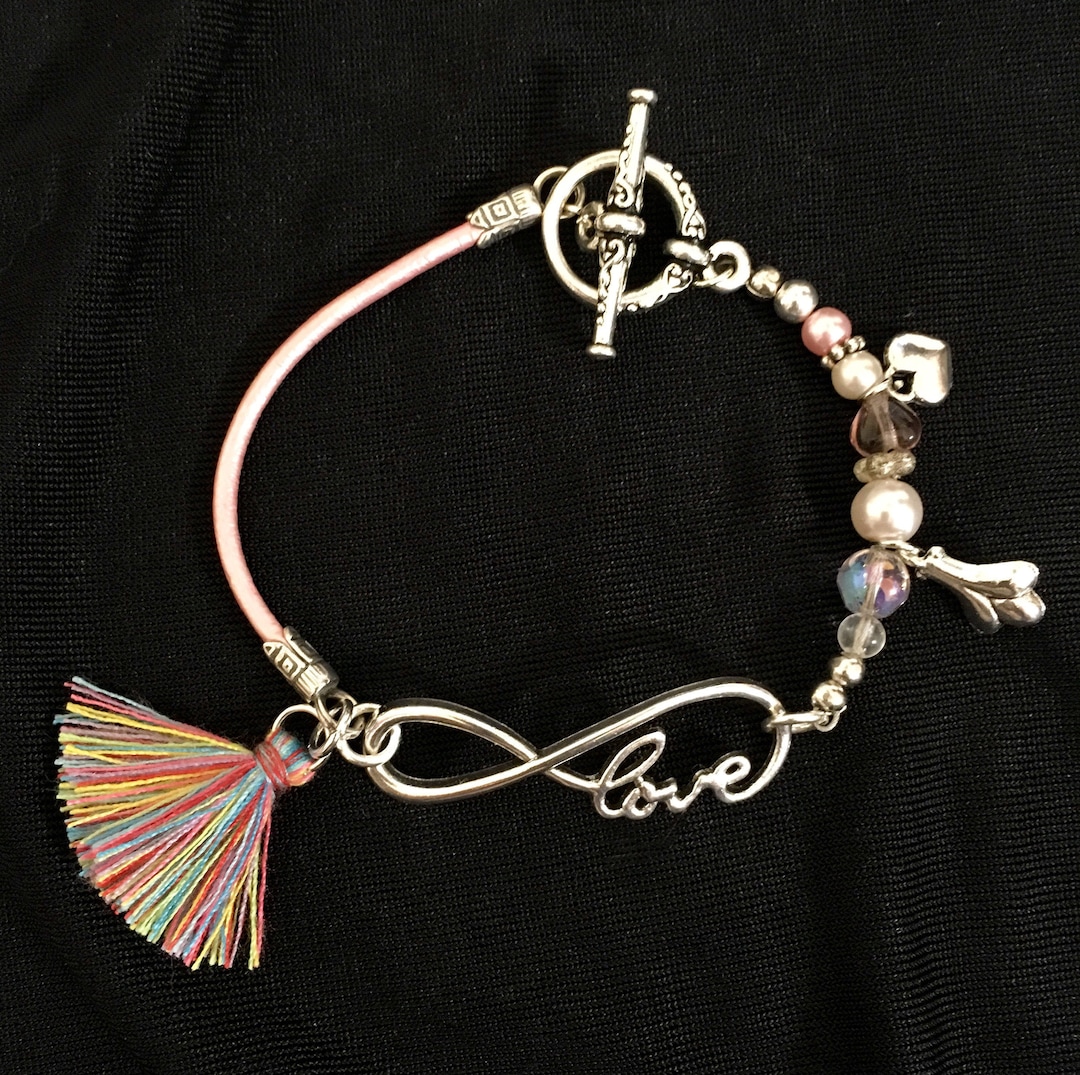 Love in Script Bracelet - Etsy
