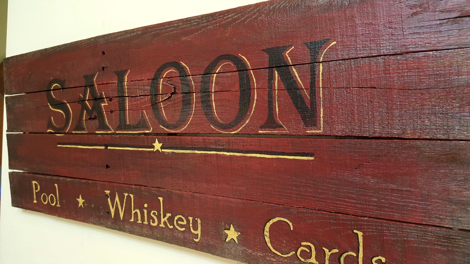 Vintage Style Saloon Sign - Etsy