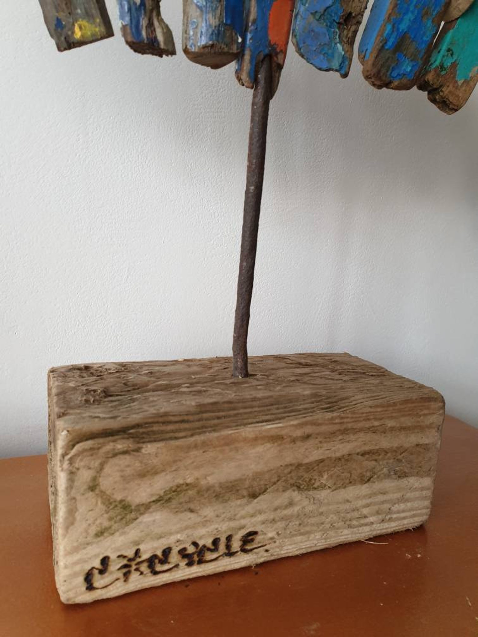 Driftwood Upcycled Fish Sculpture Coastal Art - Etsy