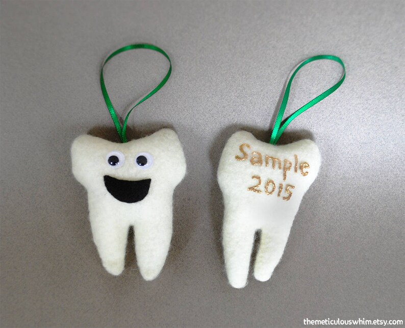 Tooth Ornament Funny Gift for Dental Hygienist Dental | Etsy