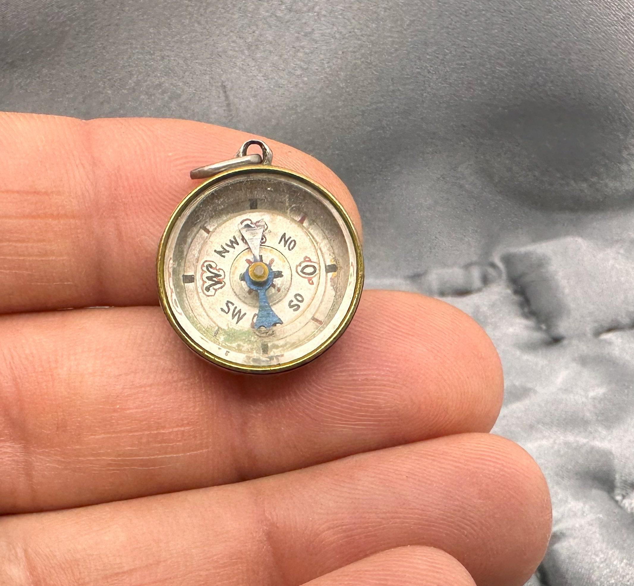 Antique German Compass Pendant, Victorian Compass Jewelry - Etsy