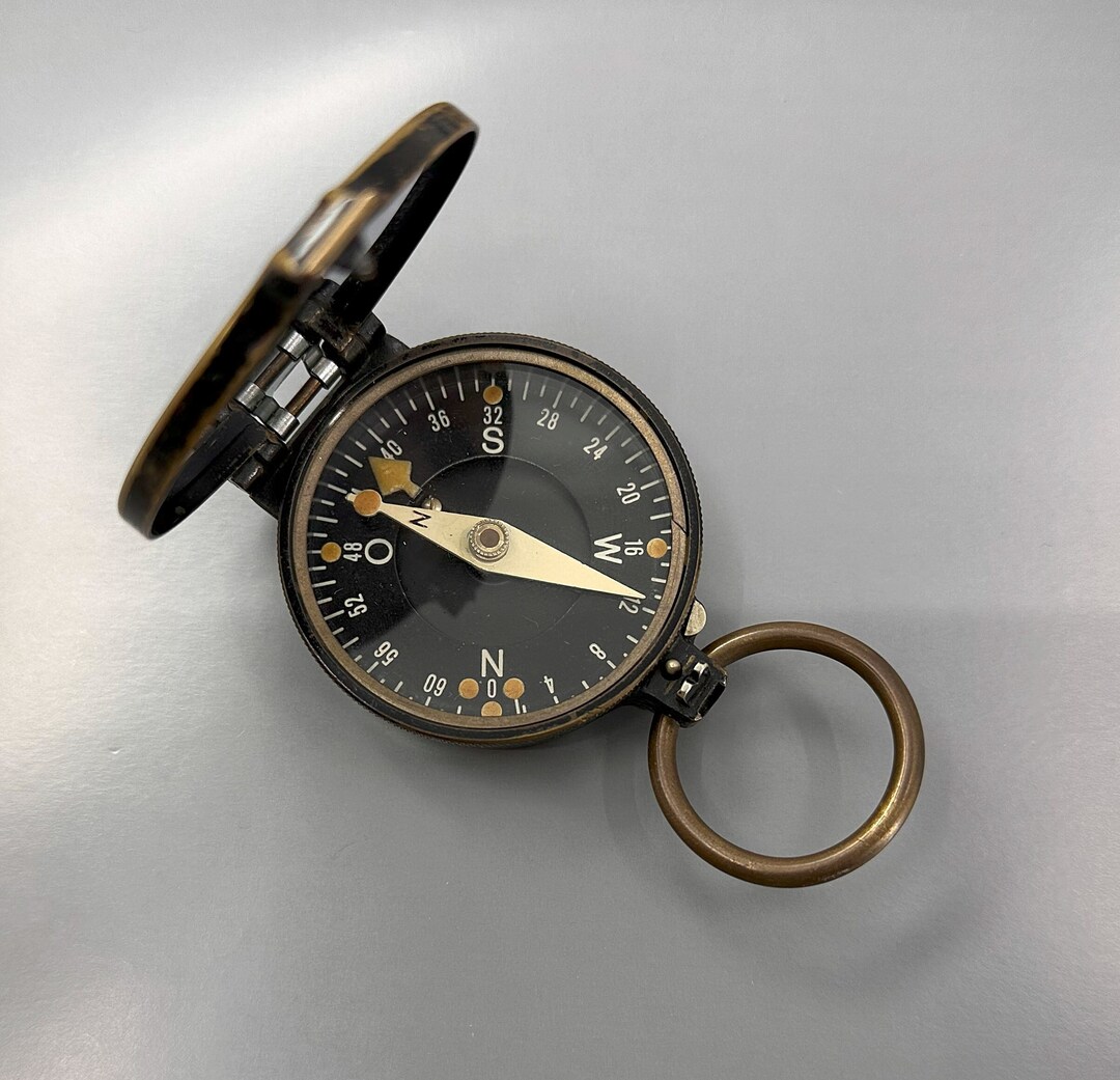 Antique German Pocket Compass by Busch - Etsy