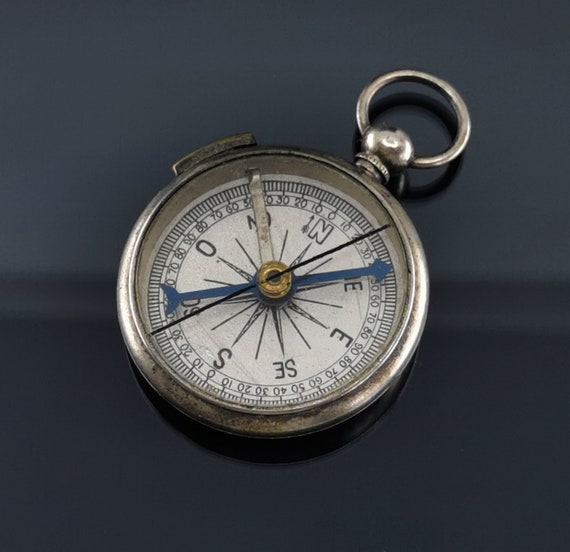 Rare Antique French Pocket Compass - Etsy