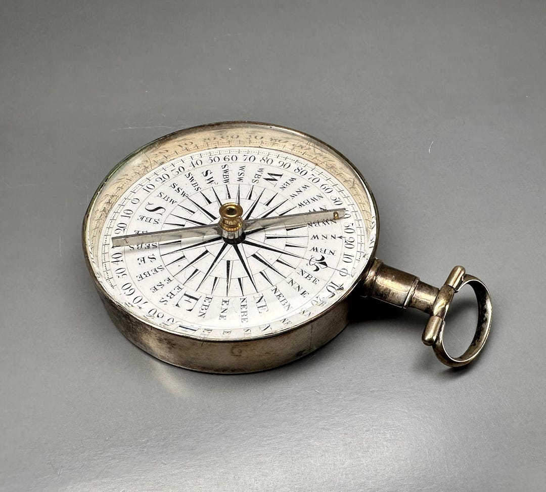 Dr Lettsom's Compass, Long Neck Pocket Compass, A Rare Georgian Compass ...