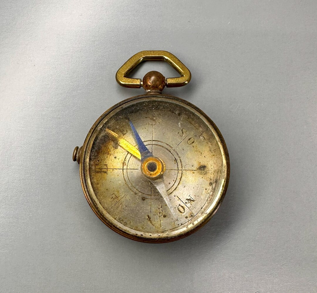 Vintage French Pocket Compass - Etsy