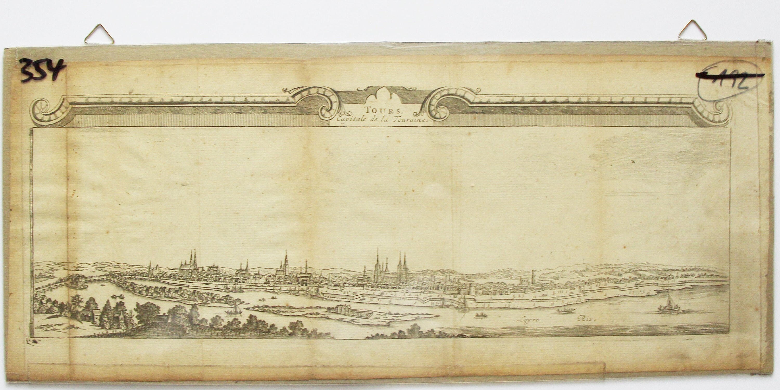 Antique French Town Panorama Tours Touraine France City - Etsy