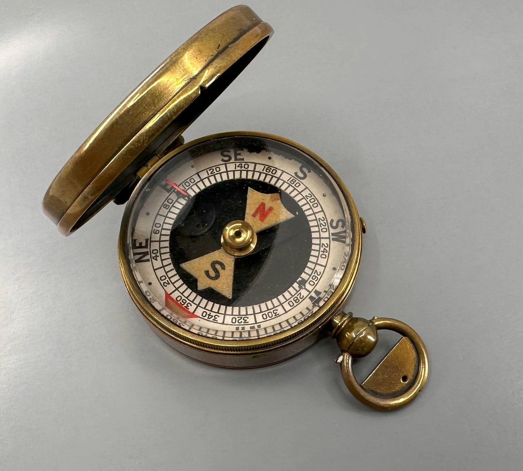 Antique British Compass by Francis Barker & Son, 'the Guide' Pat. No ...
