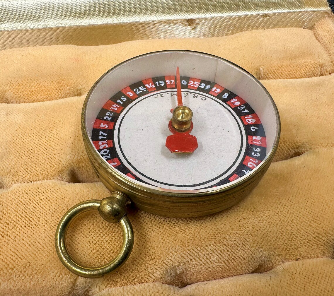 1930s German Pocket Roulette Wheel Gift for Gambler Gambler - Etsy