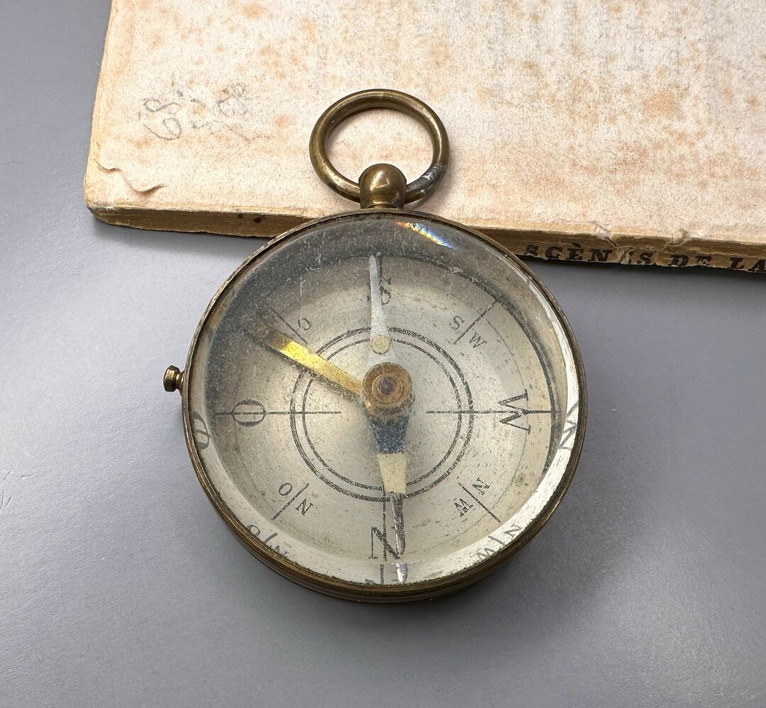 Antique German Pocket Compass by Lufft - Etsy
