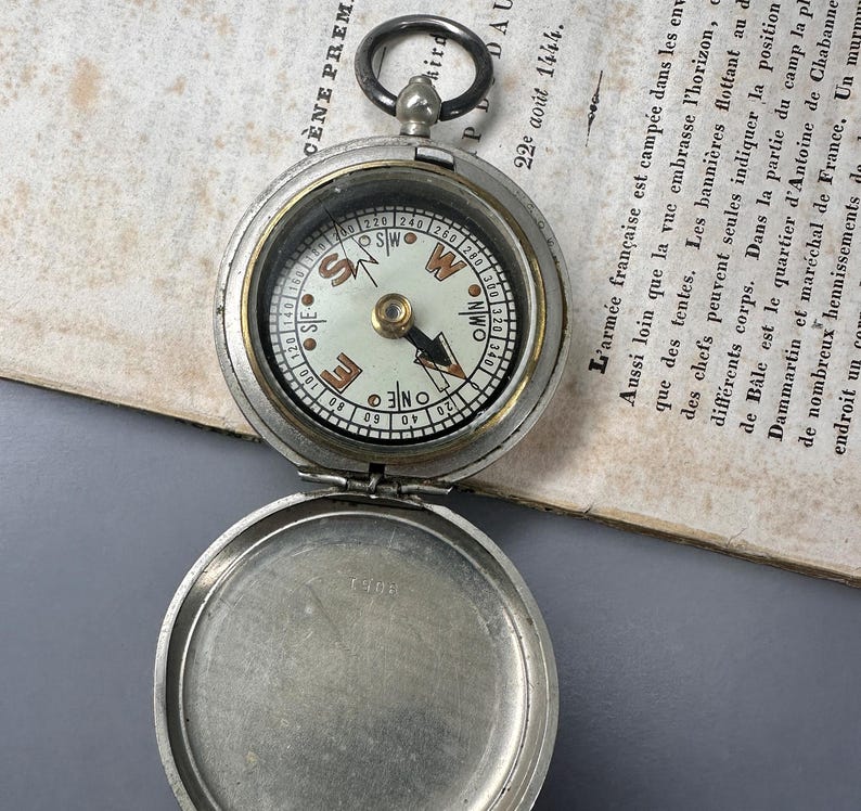 Antique Pocket Compass Mark VI by Francis Barker & Son, Military ...