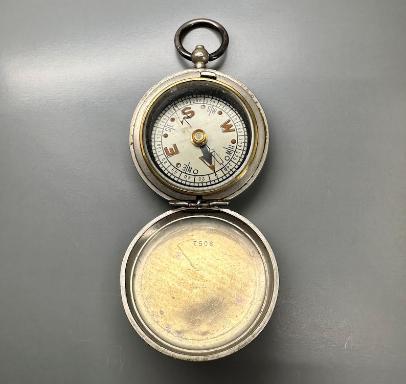 Antique Pocket Compass Mark VI by Francis Barker & Son, Military ...