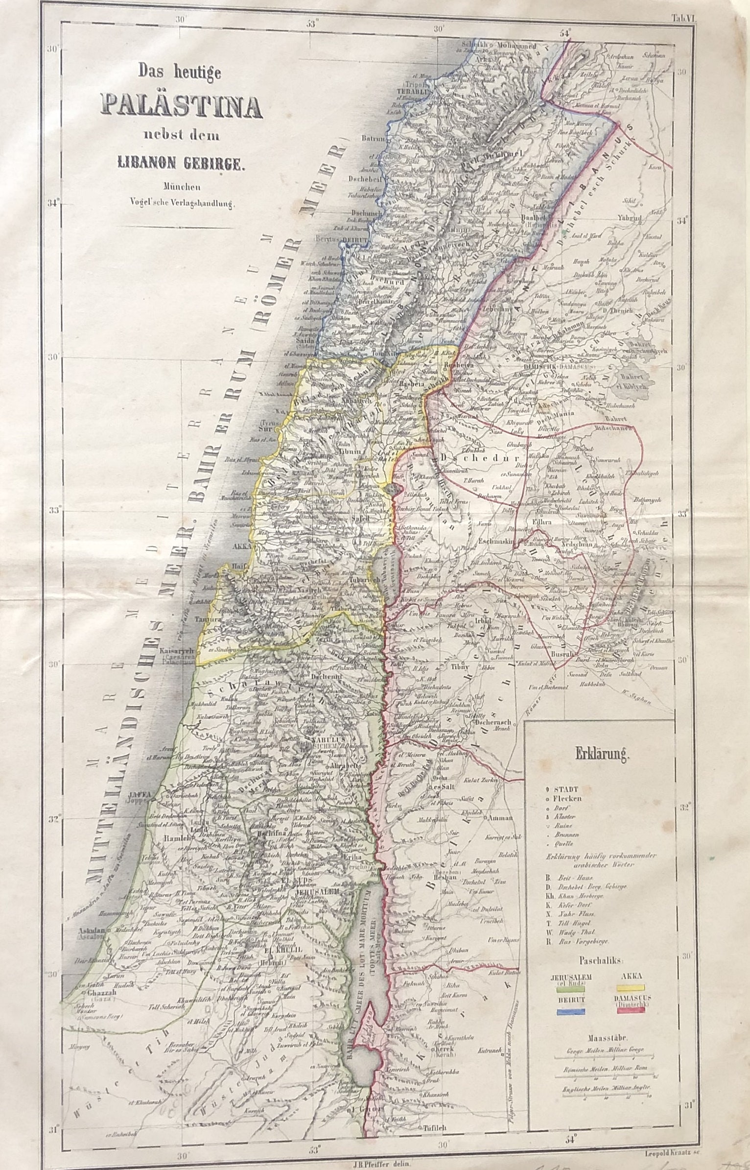 Original Map Of Palestine
