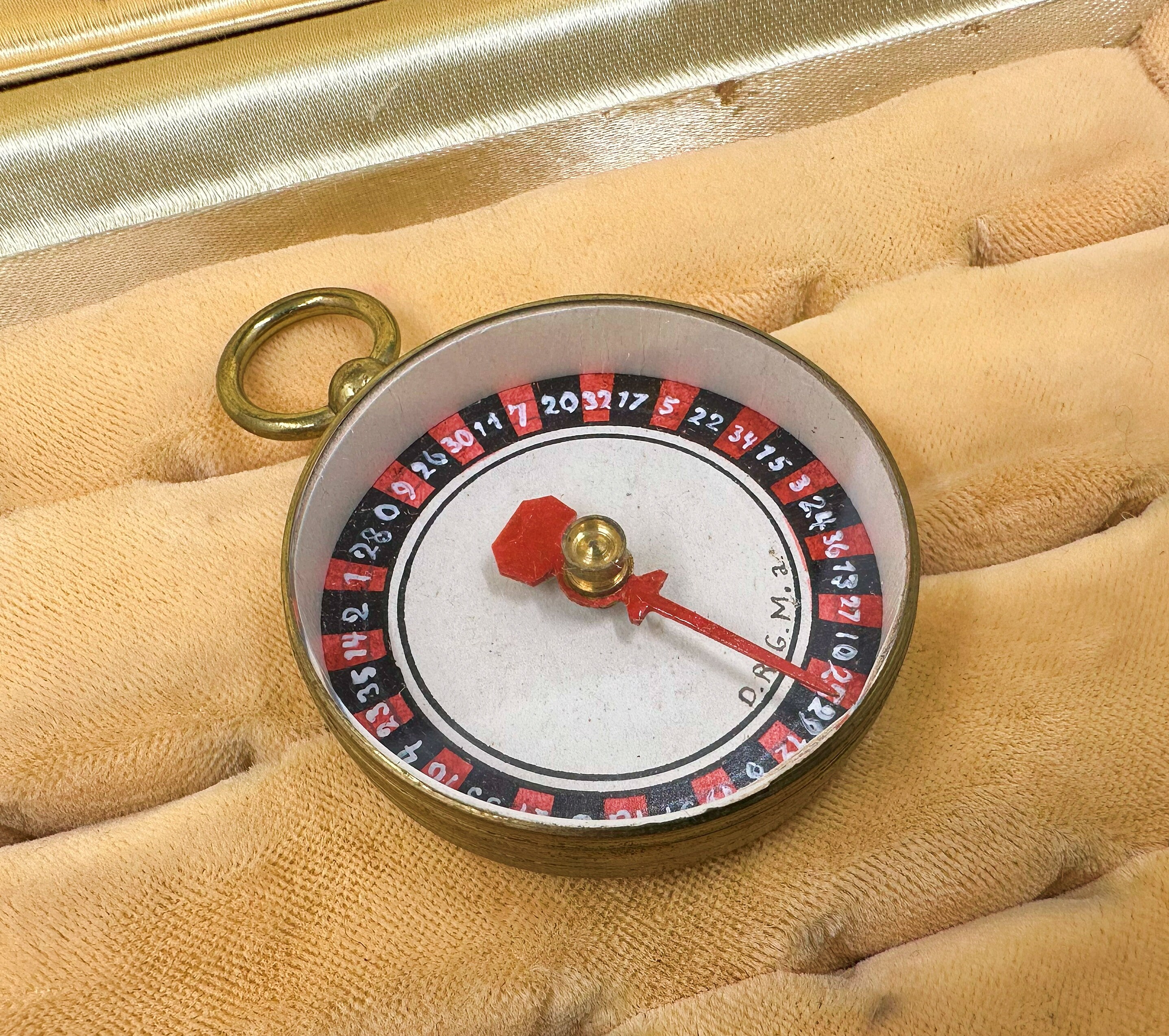 1930s German Pocket Roulette Wheel, Gift for Gambler, Gambler Gift Idea ...