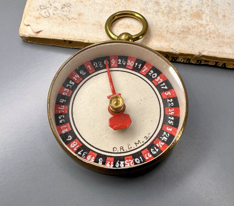 1930s German Pocket Roulette Wheel, Gift for Gambler, Gambler Gift Idea ...
