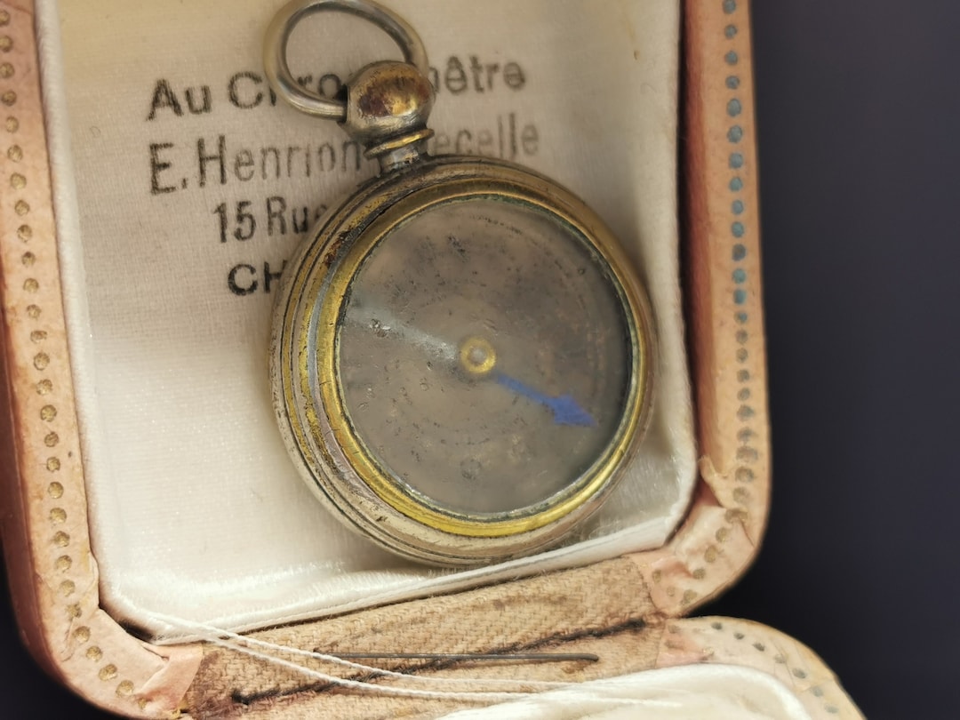 Antique French Compass Brass Compass - Etsy