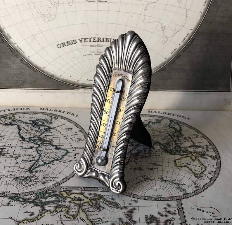 Beautiful Silver Thermometer Fahrenheit Thermometer Perfect - Etsy