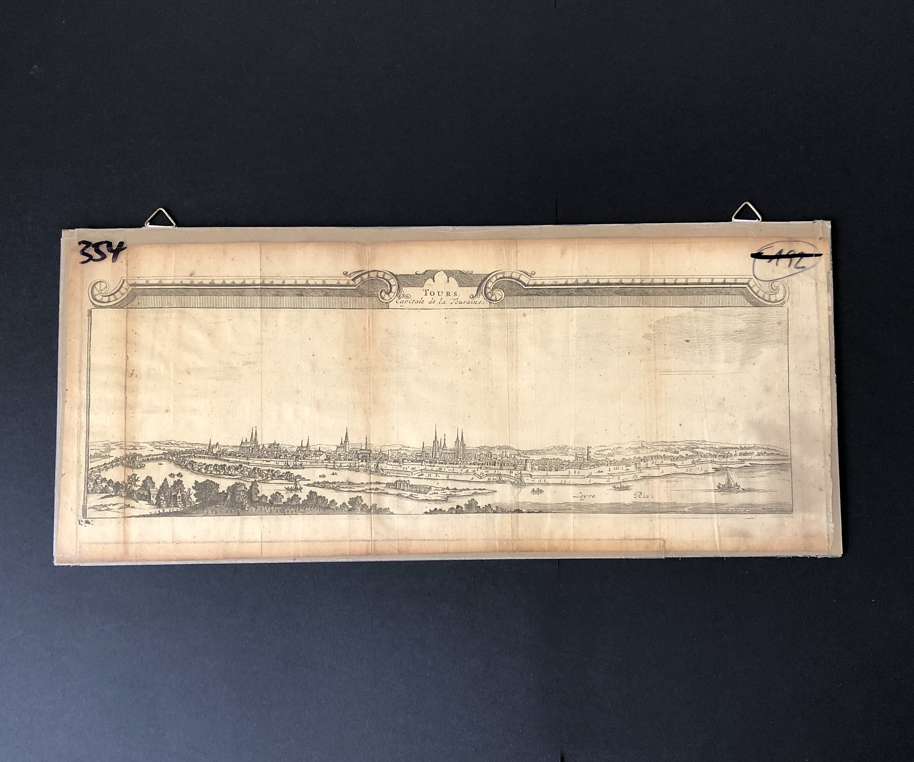 Antique French Town Panorama, Tours, Touraine, France, City View - Etsy