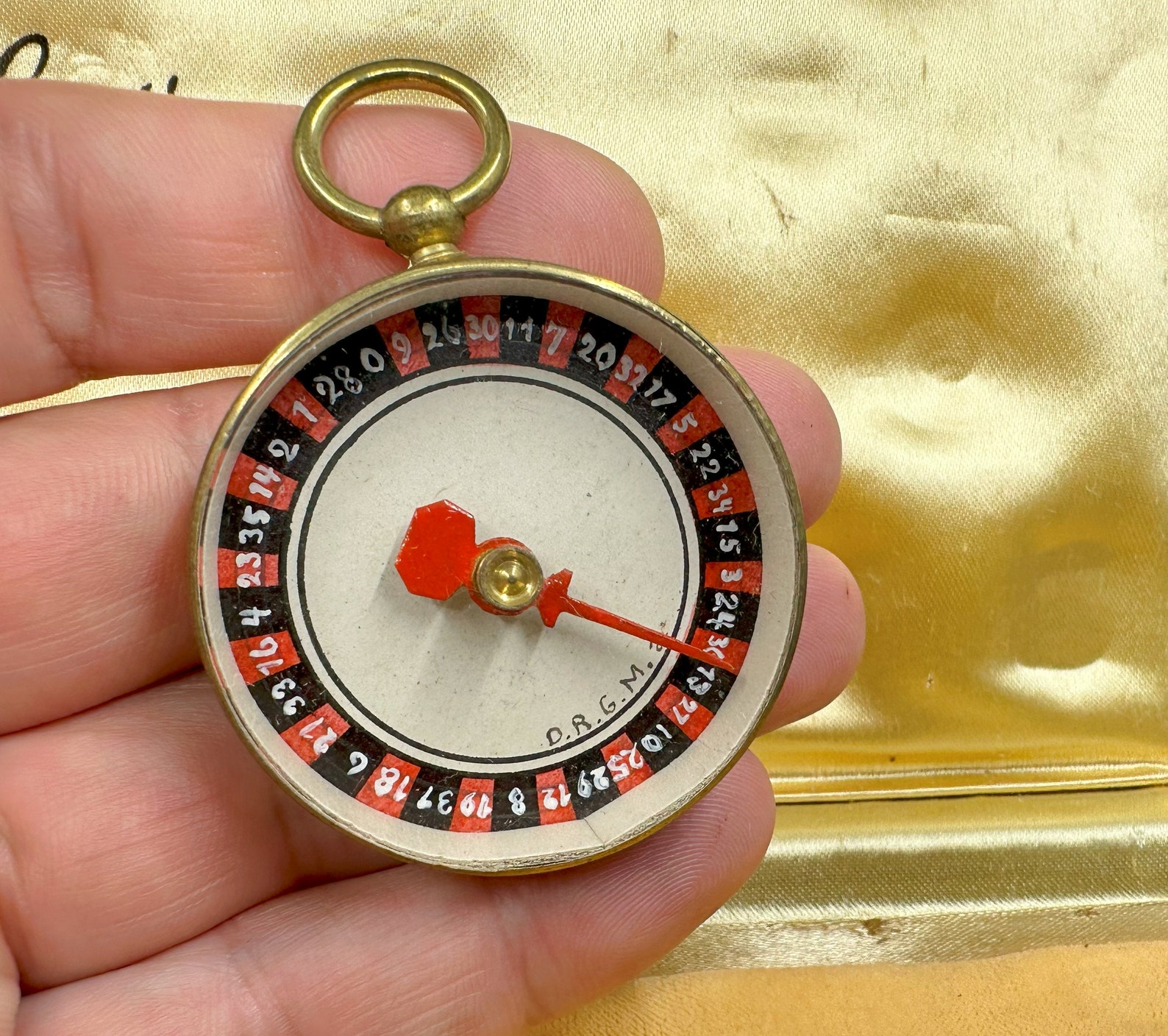 1930s German Pocket Roulette Wheel, Gift for Gambler, Gambler Gift Idea ...