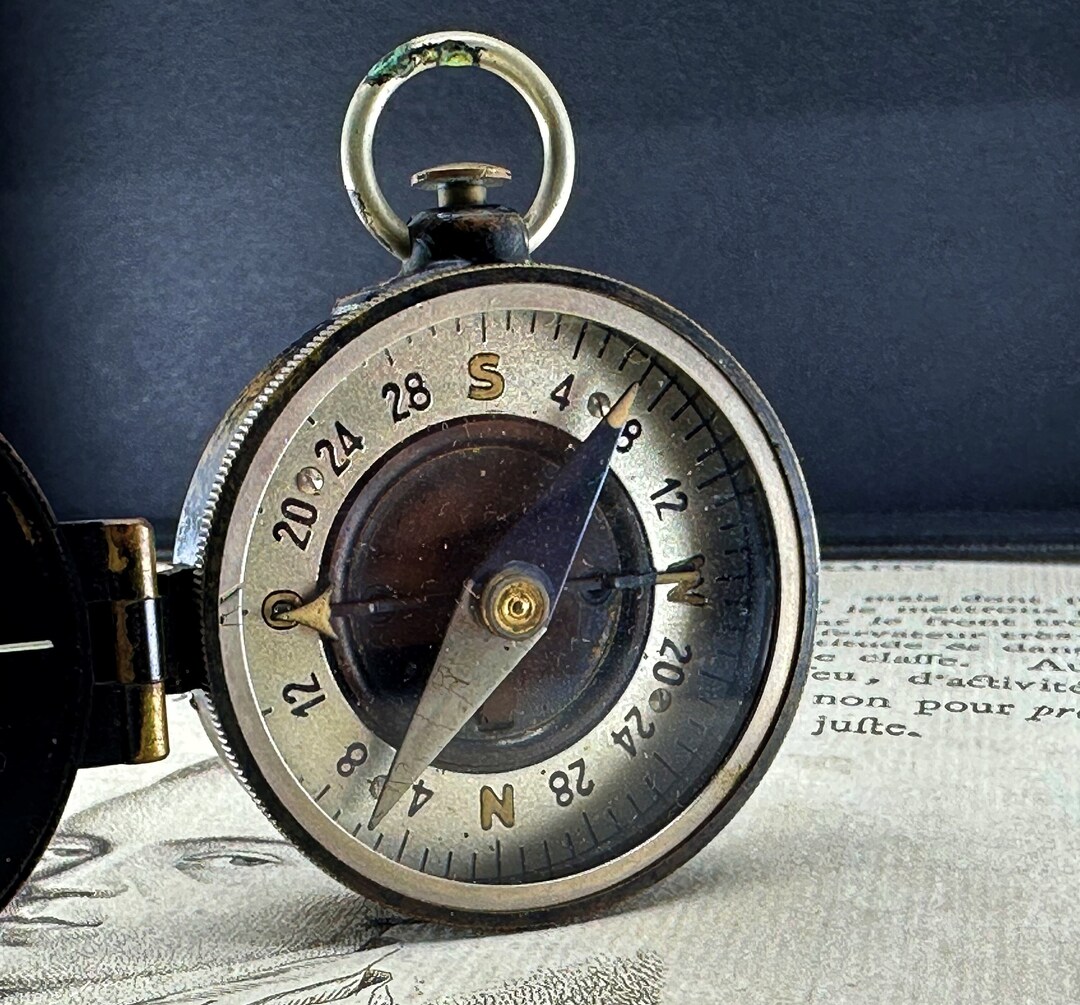 Antique Swiss Military Pocket Compass Plan Ltd - Etsy