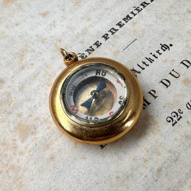 Compass Pendant - Etsy