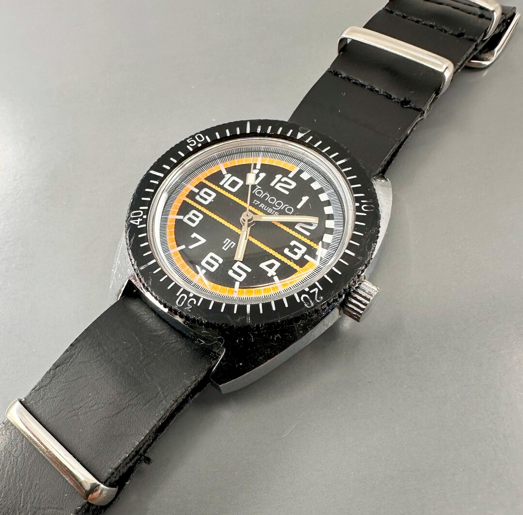 Tanagra Retro French Diver Watch Tanagra 17 Rubis - Etsy