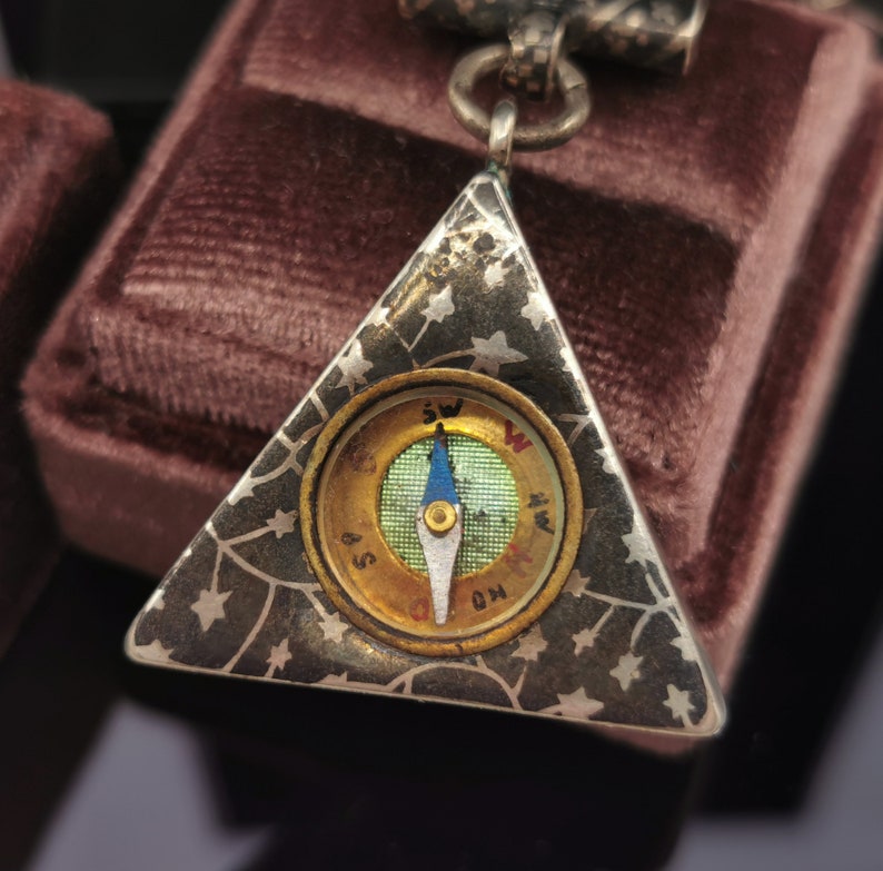 Antique Compass Chain Vintage Compass Compass Necklace - Etsy