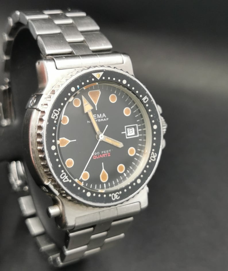 Vintage Yema NAVYGRAF Quartz R40436 - Etsy