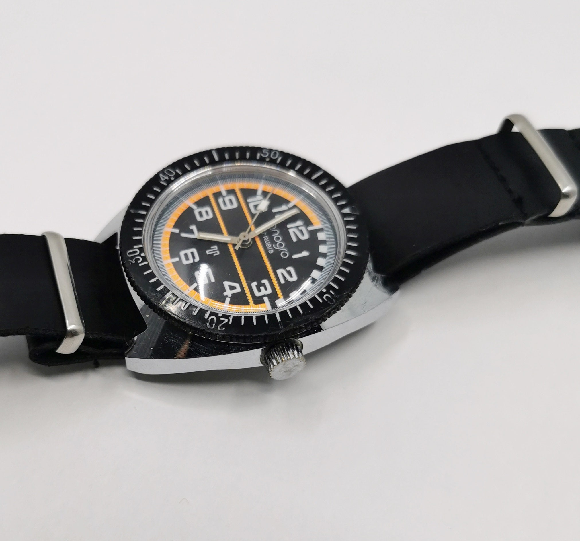 Tanagra Retro French Diver Watch Tanagra 17 Rubis - Etsy