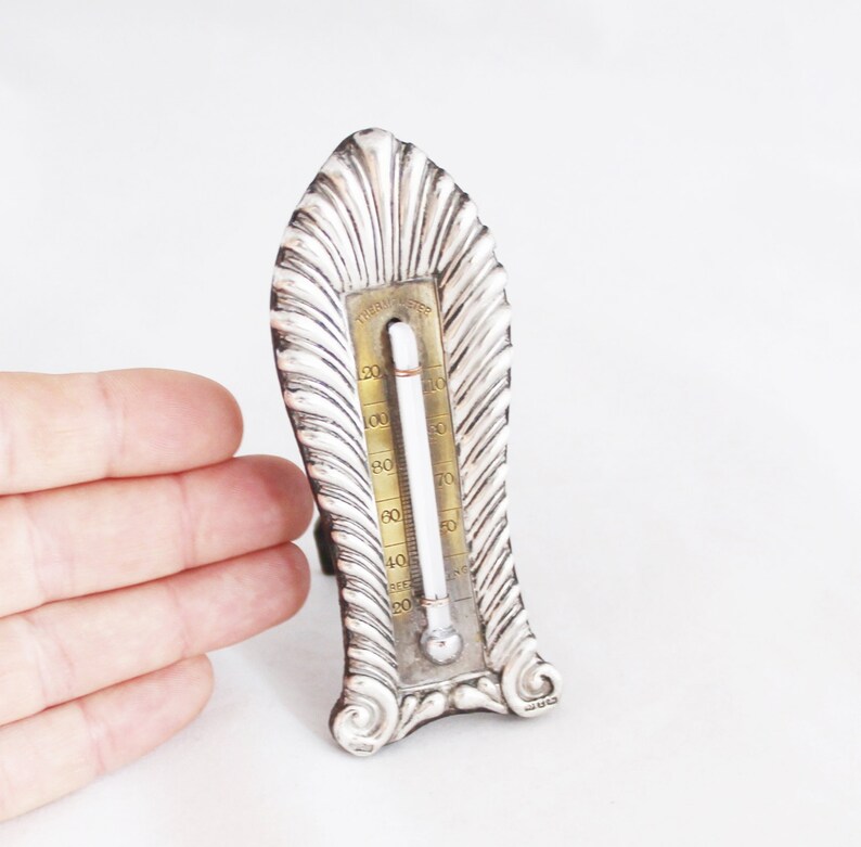 Beautiful Silver Thermometer Fahrenheit Thermometer Perfect | Etsy
