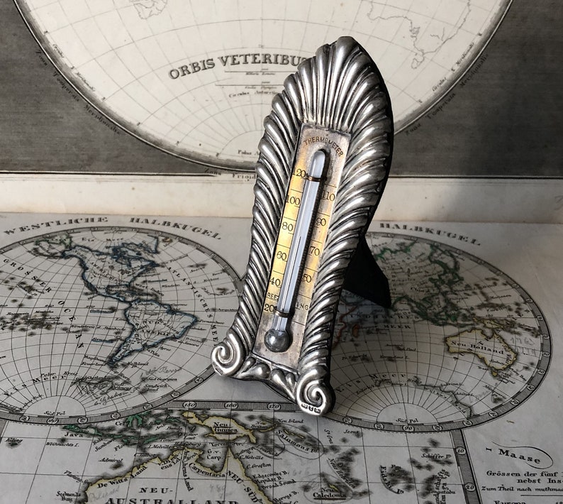 Beautiful Silver Thermometer Fahrenheit Thermometer Perfect - Etsy