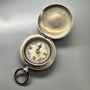 Antique Pocket Compass Mark VI by Francis Barker & Son, Military ...