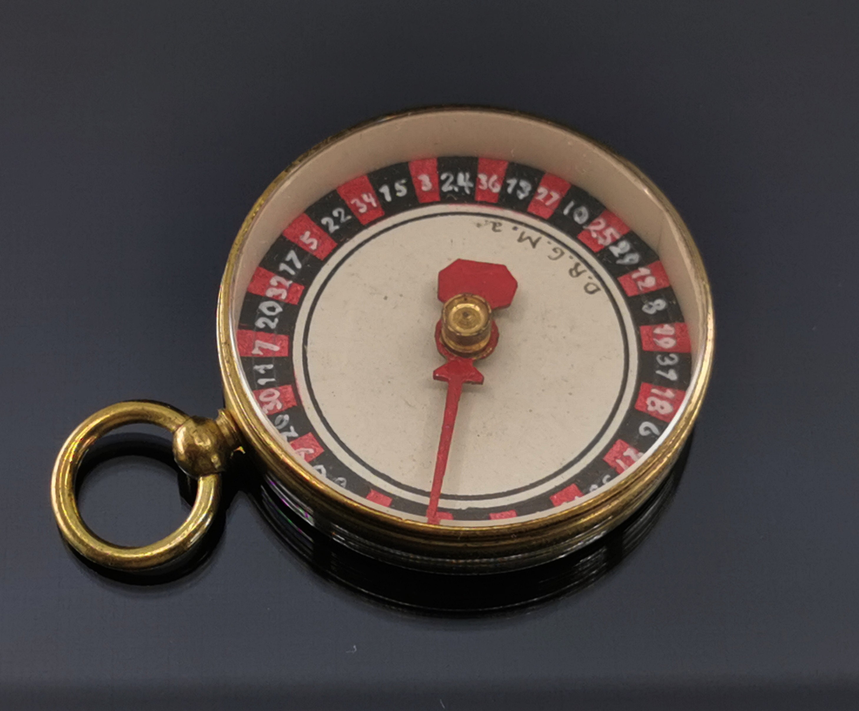 1930s German Pocket Roulette Wheel, Gift for Gambler, Gambler Gift Idea ...