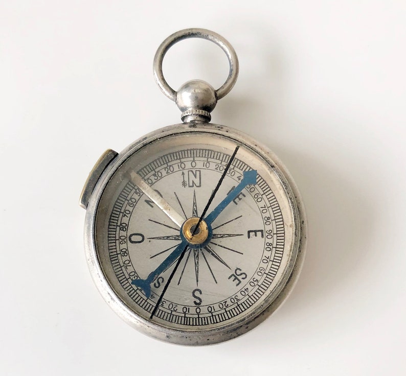 Rare Antique French Pocket Compass | Etsy