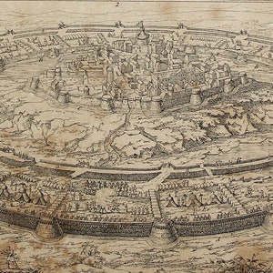 Antique Map, Ancient Fortifications, Fort Architecture Print - Etsy