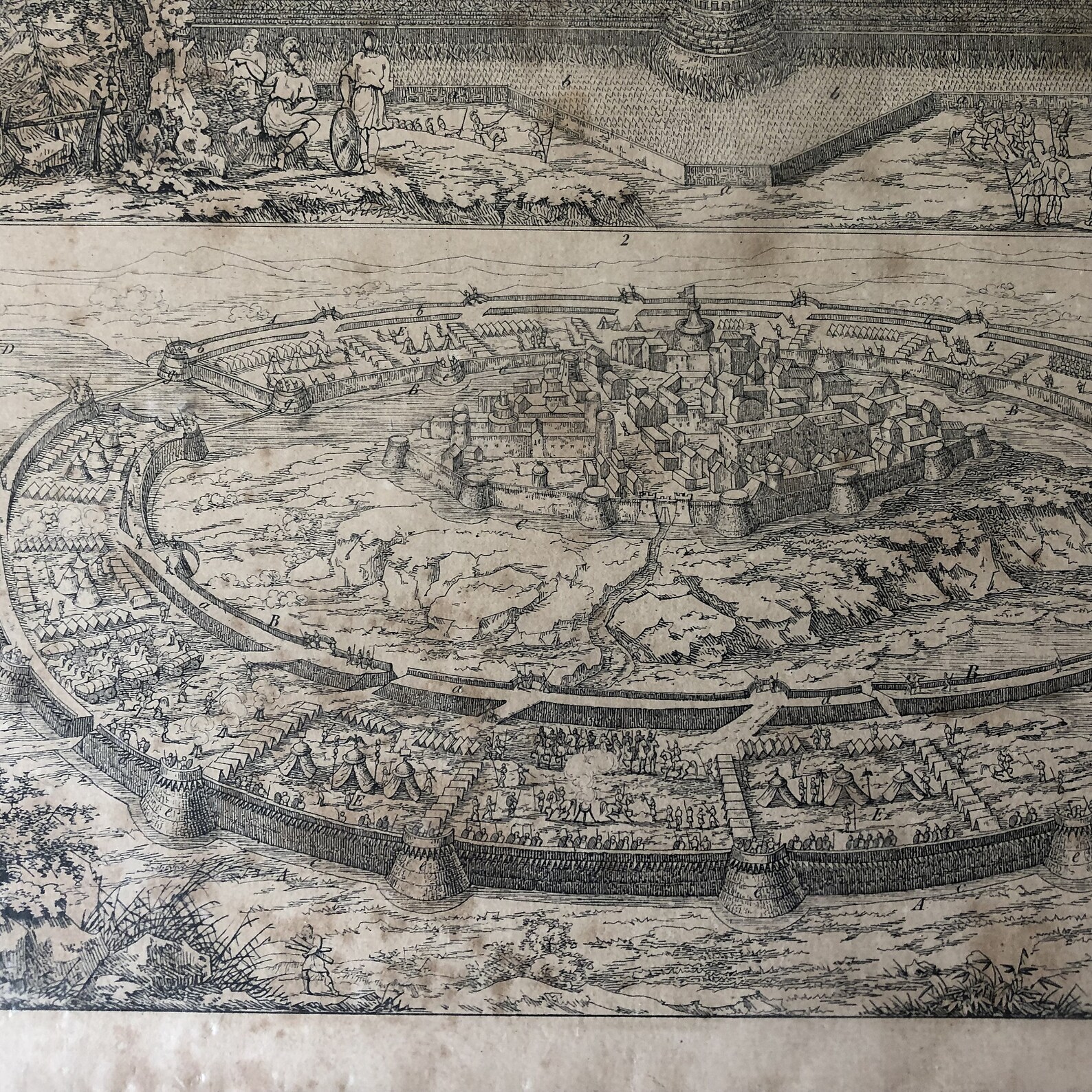 Antique Map Ancient Fortifications Fort Architecture Print - Etsy