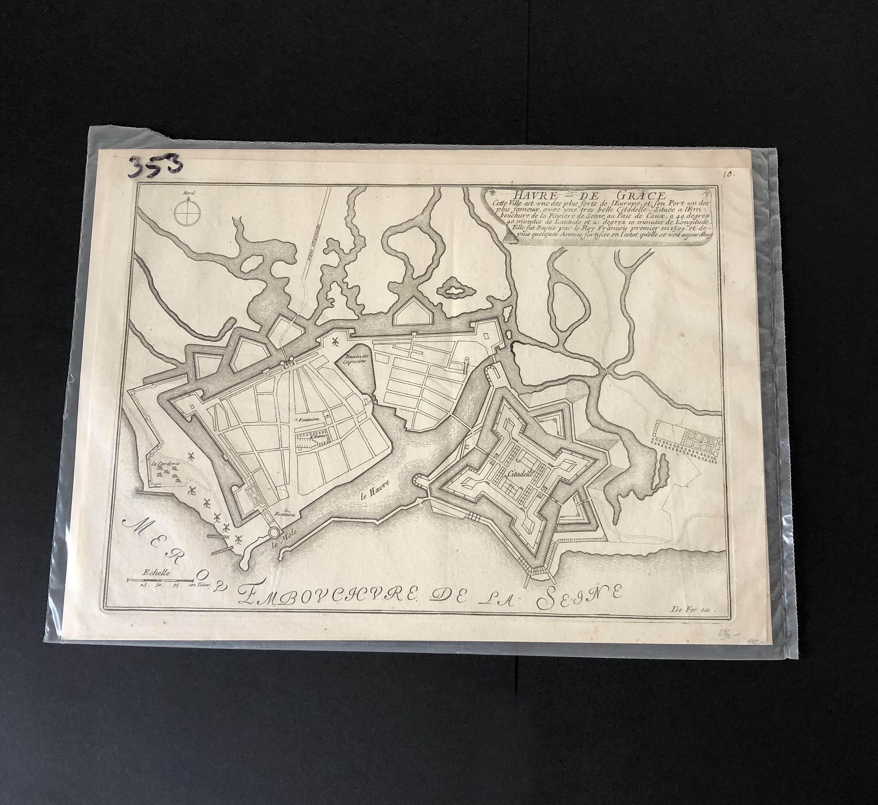 Antique Map, French Fortifications, Le Havre Fort Map, Normandy - Etsy