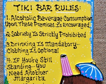 Hawaiian Rules Sign - Etsy