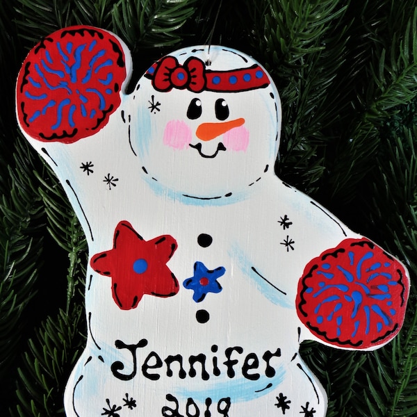 Snowman Cheerleader - Etsy