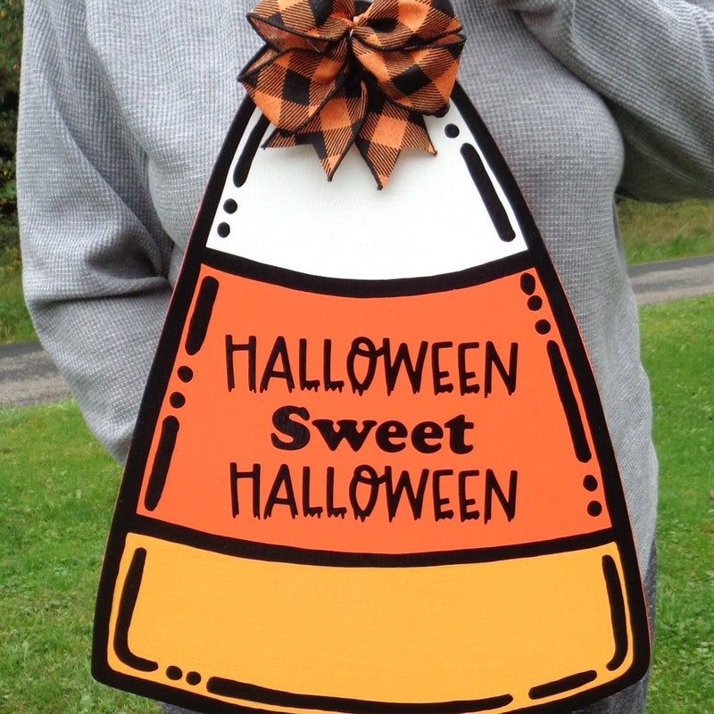 Painted Candy Corn Signs - Etsy